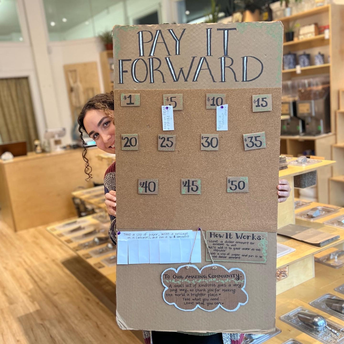 What's a Pay-It-Forward Board? – Ethikli Package-Free Goods